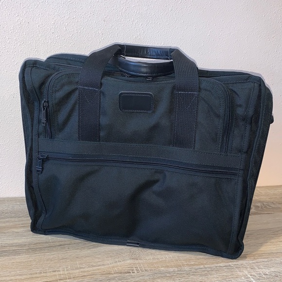 Tumi | Bags | Tumi Black Canvas Mens Briefcase | Poshmark